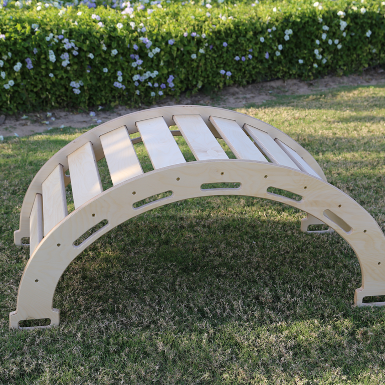 Climbing Arch/Rocker - Natural - Twinville Wood Collection
